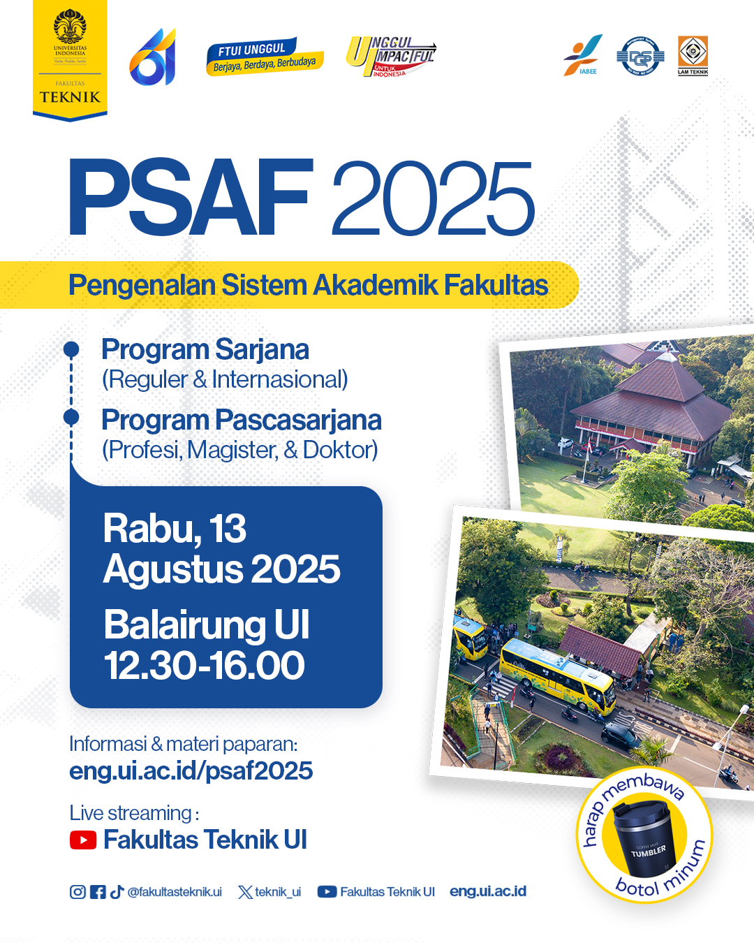 PSAF 2025 – Fakultas Teknik Universitas Indonesia